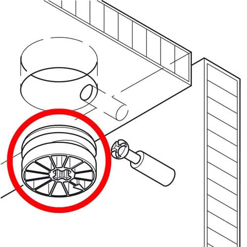 CONECTOR MAXIFIX 19/35MM NATURAL HAFELE