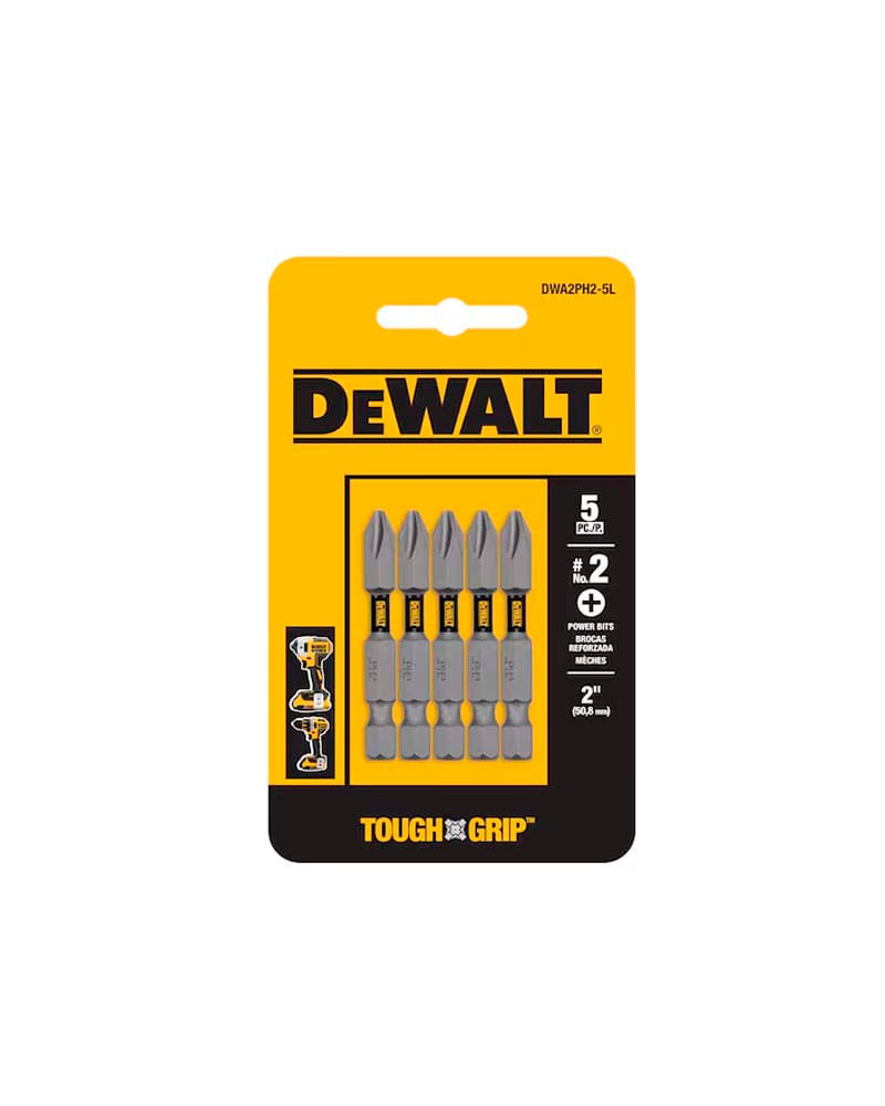 Kit de pontas bits ph2 max fit 5 peças dwa2ph2-5l Dewalt - Ferragens ...