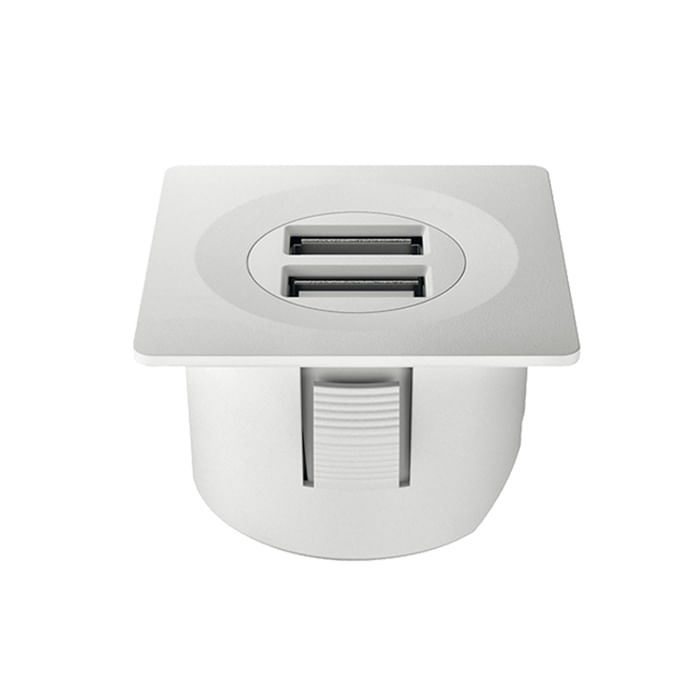 Carregador usb loox branco quadrado c/ cabo modular Hafele - Ferragens ...
